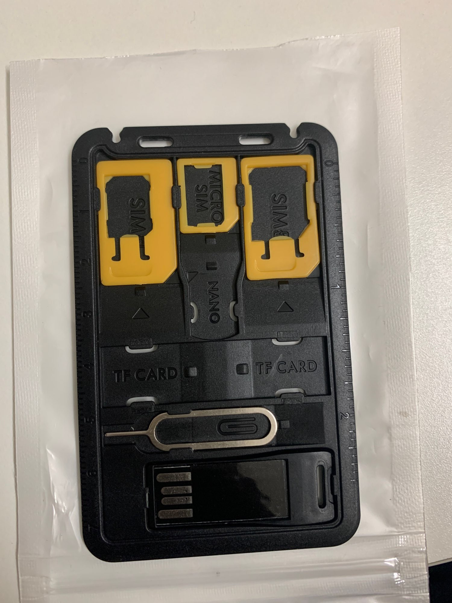 Slim SIM Adapter Kit Credit Card Size With TF Card Reader & - Etsy