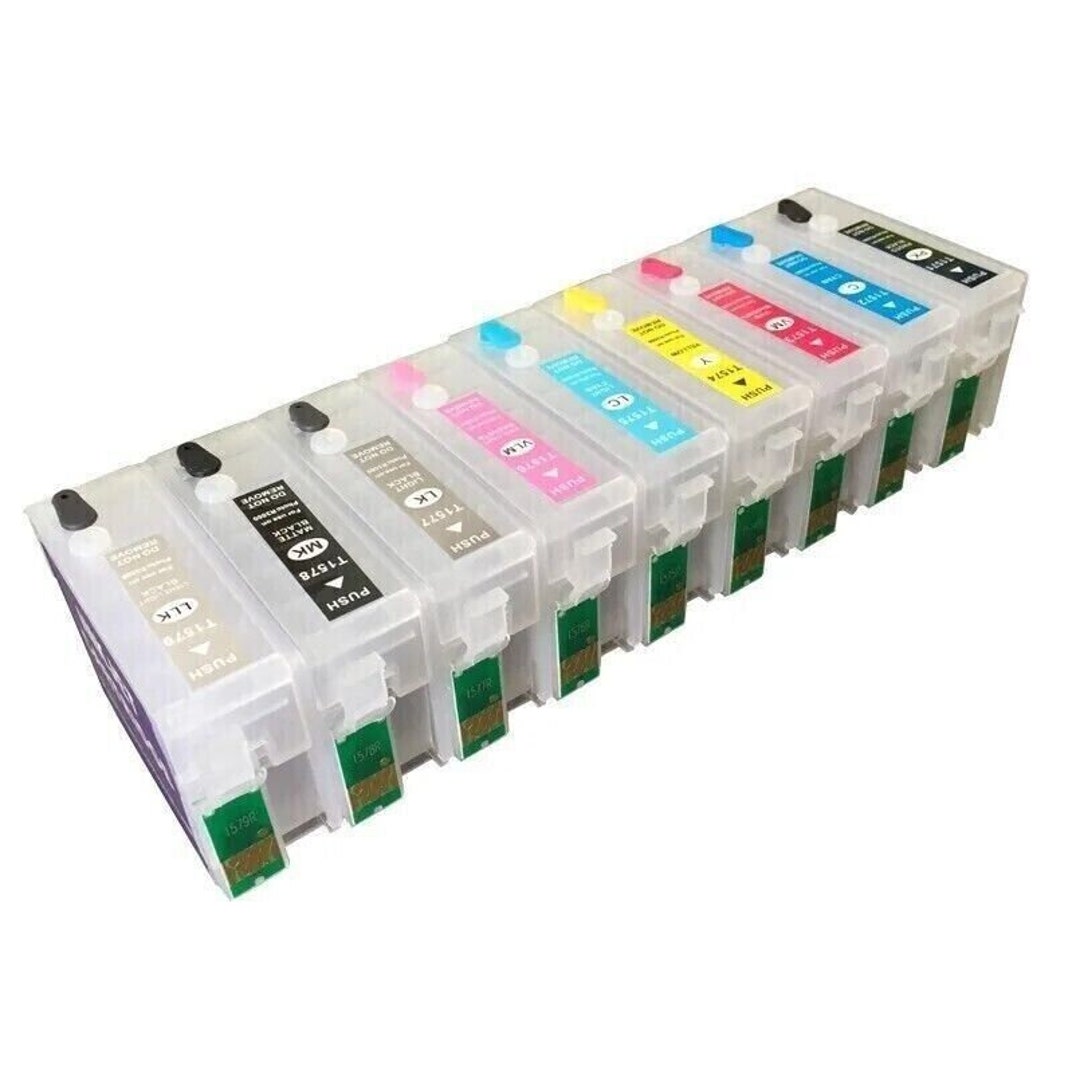 9colors T157 Refillable Ink Cartridges With ARC Chip for Epson Stylus ...