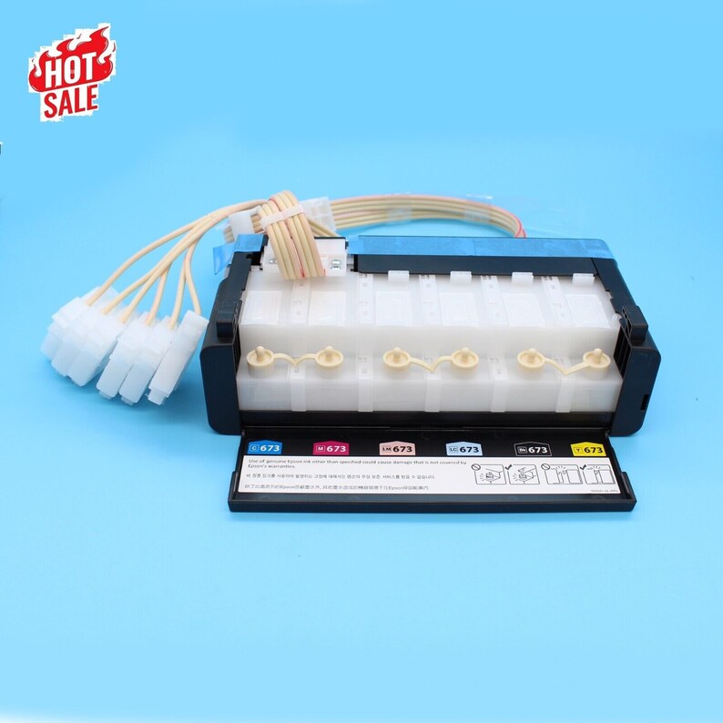 Bulk Ink System CISS for Epson L1800 L800 L805 DTF Printers Continuous ...