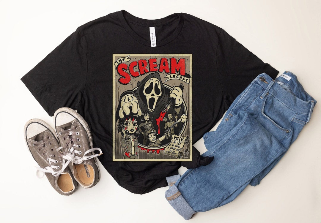 The Cartoon Legacy Essential T-shirt Ghostface Shirts Scream - Etsy