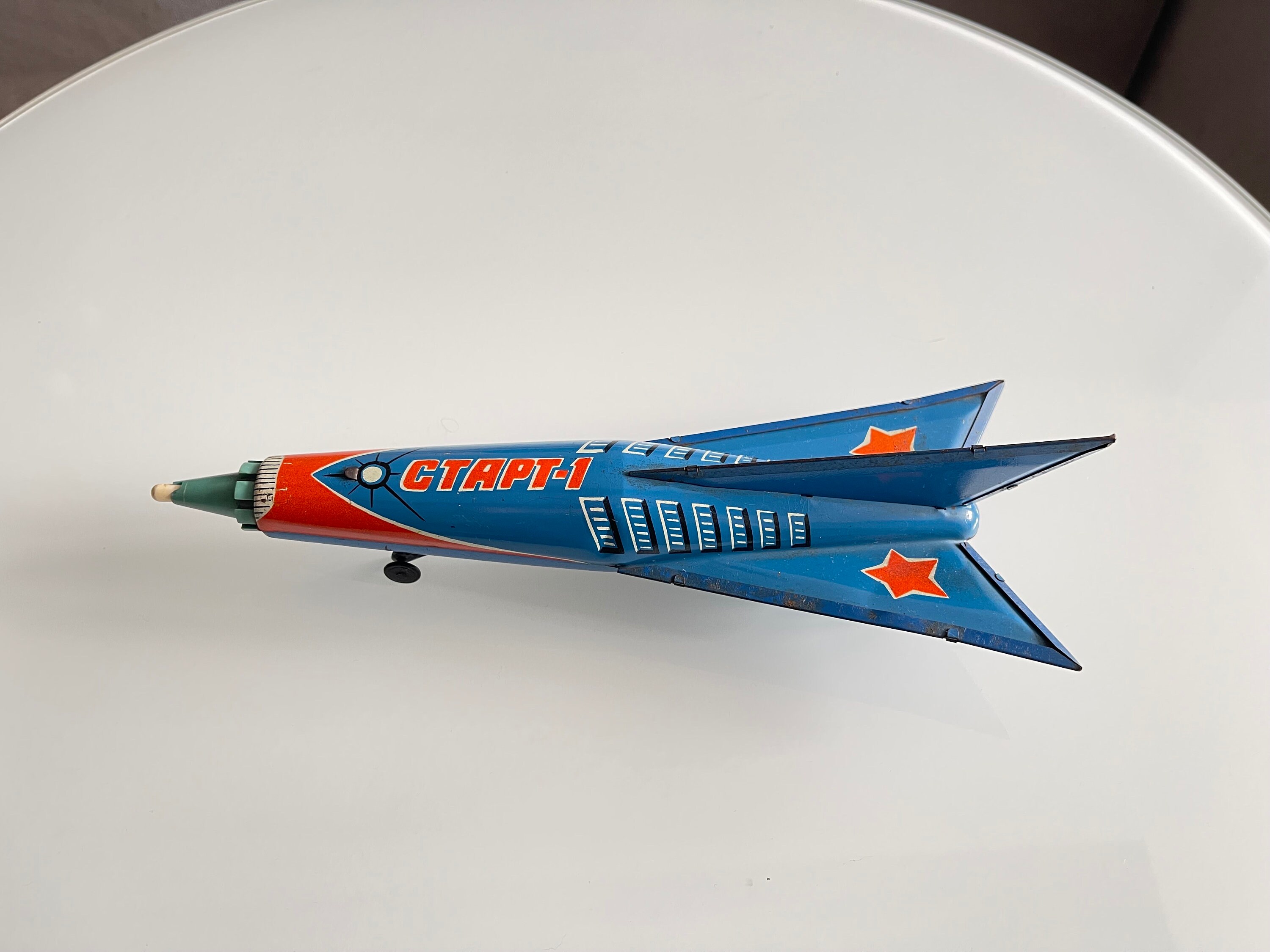 Vintage Rocket Tin Toy/ussr/friction Space Ship Toy/start1 - Etsy