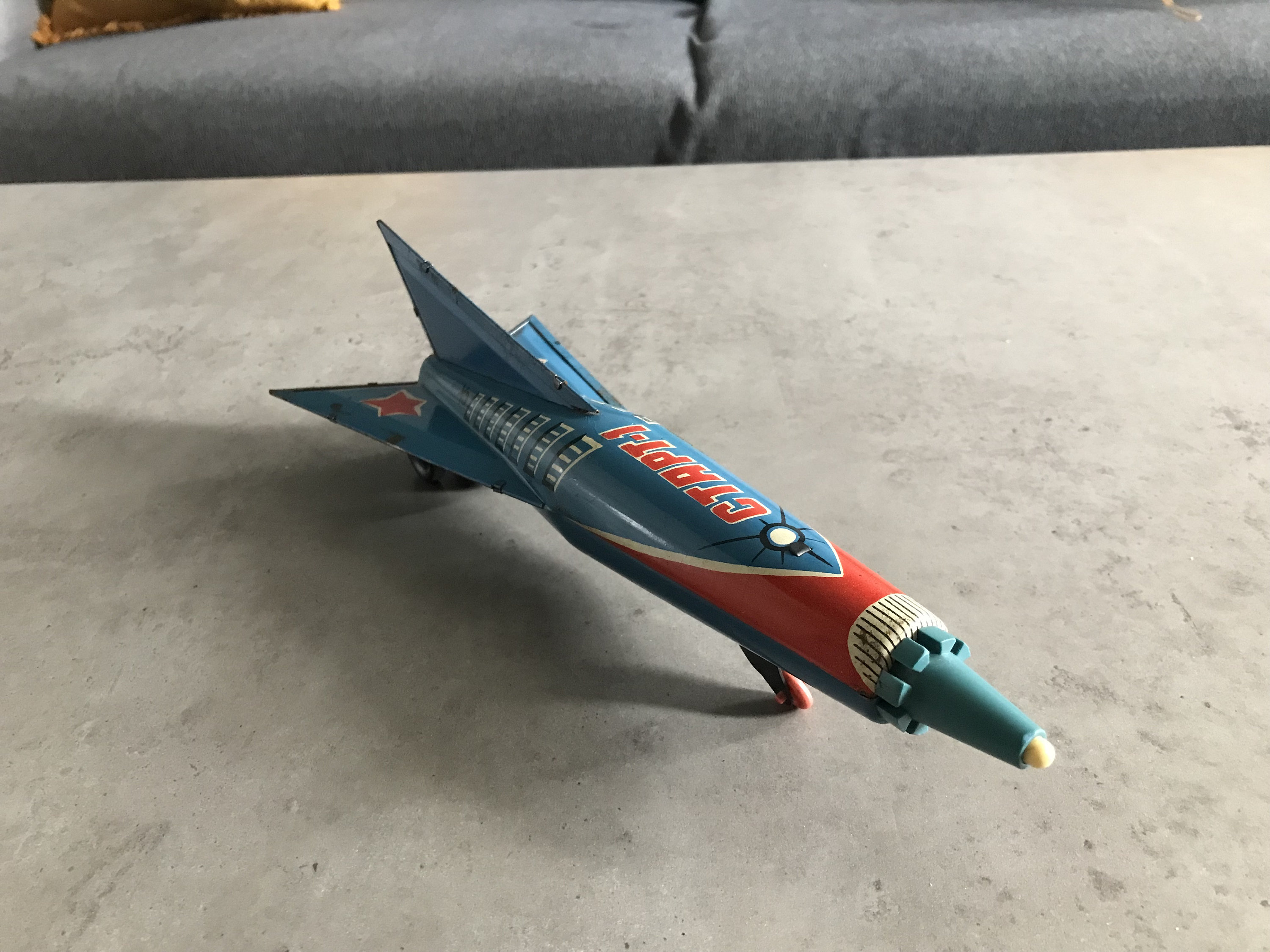 Vintage Rocket Tin Toy/ussr/friction Space Ship Toy/start1 - Etsy