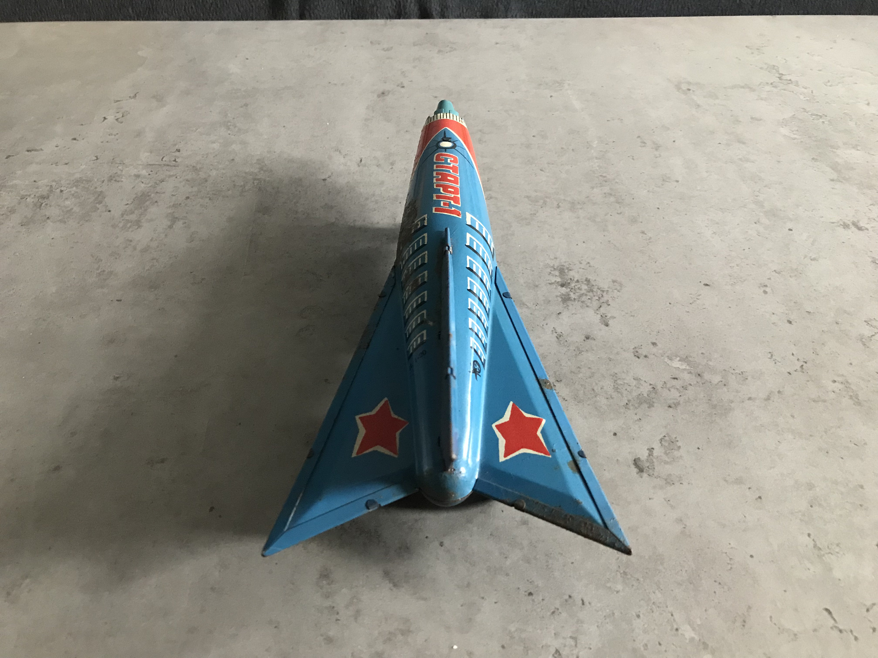 Vintage Rocket Tin Toy/ussr/friction Space Ship Toy/start1 - Etsy