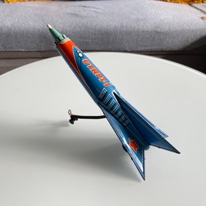 Vintage Rocket Tin Toy/ussr/friction Space Ship Toy/start1 - Etsy