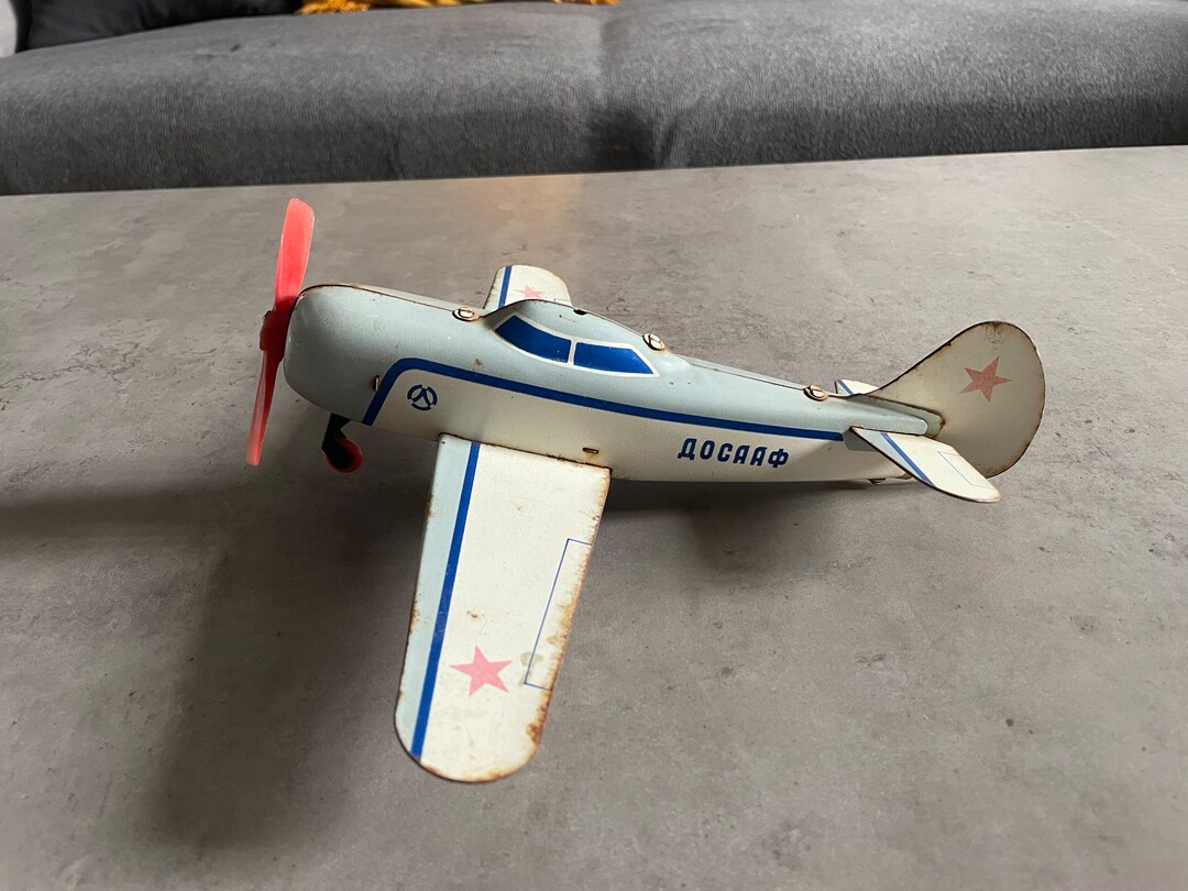 Vintage USSR Plane Tin Toy/working Mechanism - Etsy