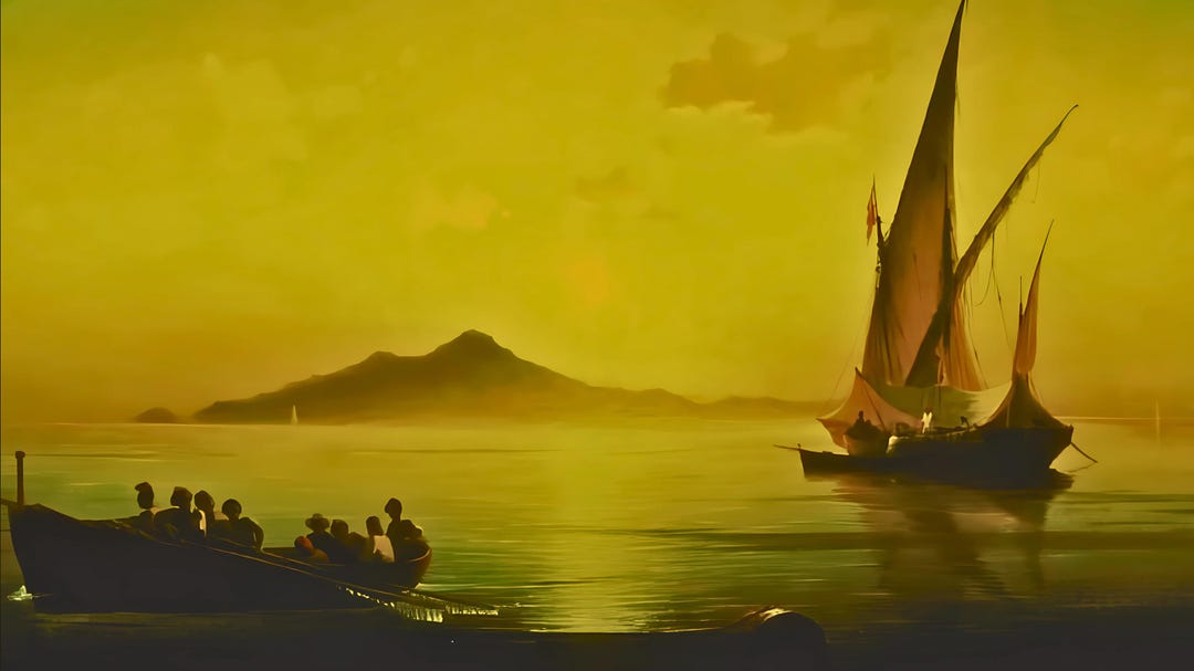 Samsung Frame TV Art Immersive Classic Art Oil on Canvas Dawn at the ...