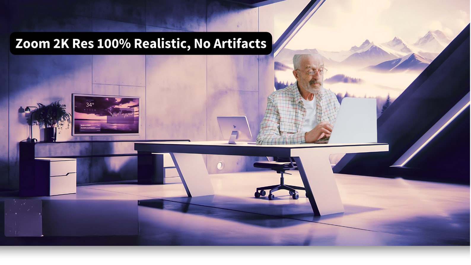 Zoom Arctic Virtual Background Digital Download Minimalist WFH Backdrop ...