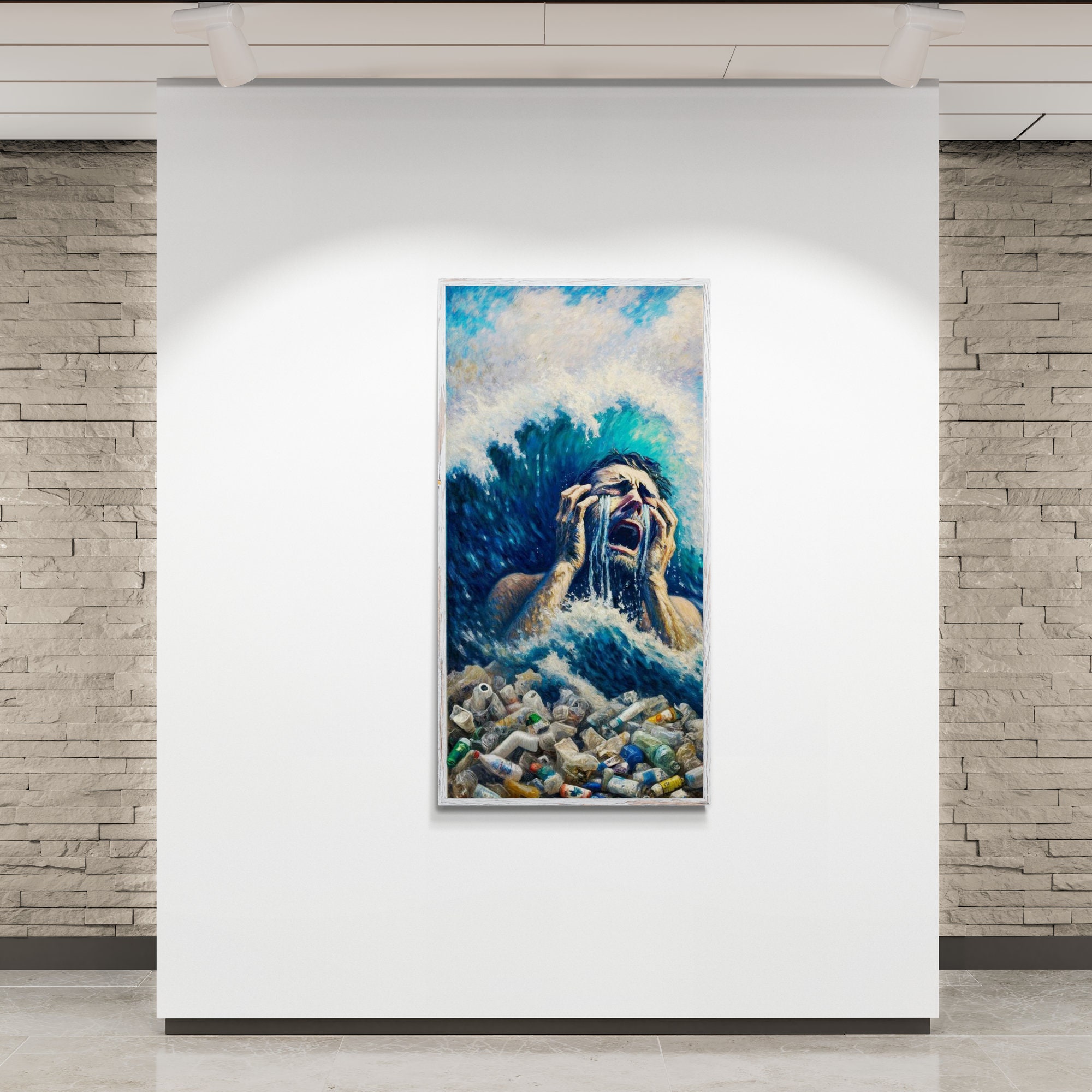 Crying Ocean Wall Art – Surreal Climate Change Artwork | Environmental ...