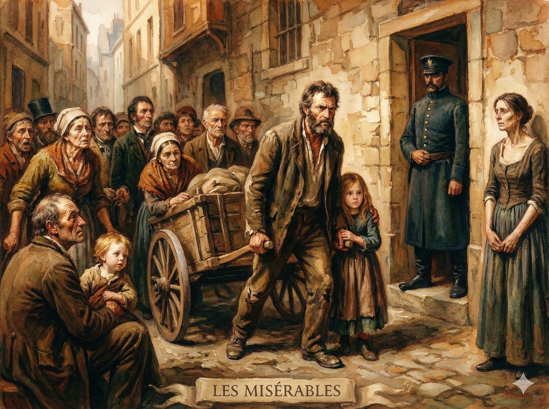 Les Misérables Christmas Poster | Heartwarming Holiday Decor | Victor ...