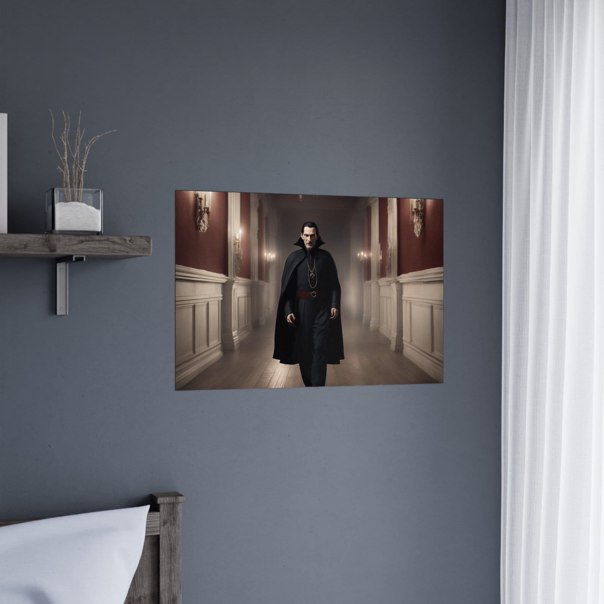 Halloween Dracula Wall Art Premium Matte Poster Vampire Scare Count ...