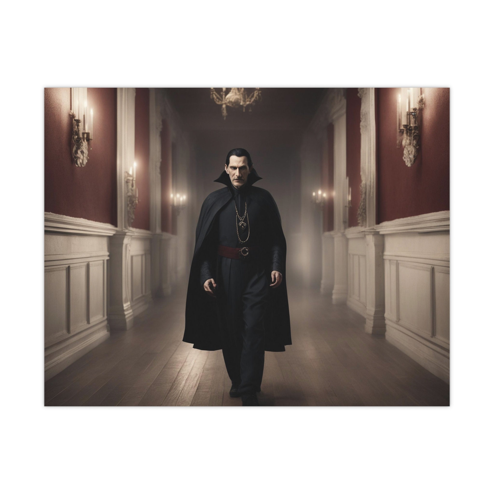 Halloween Dracula Wall Art Premium Matte Poster Vampire Scare Count Vlad Tepes Gift Fun Laugh ...