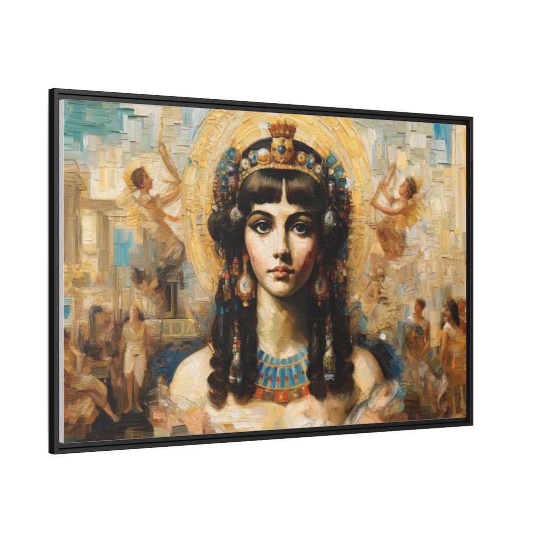 Semiramis Queen of Assyria Oil Painting: Powerful Female Portrait Art ...
