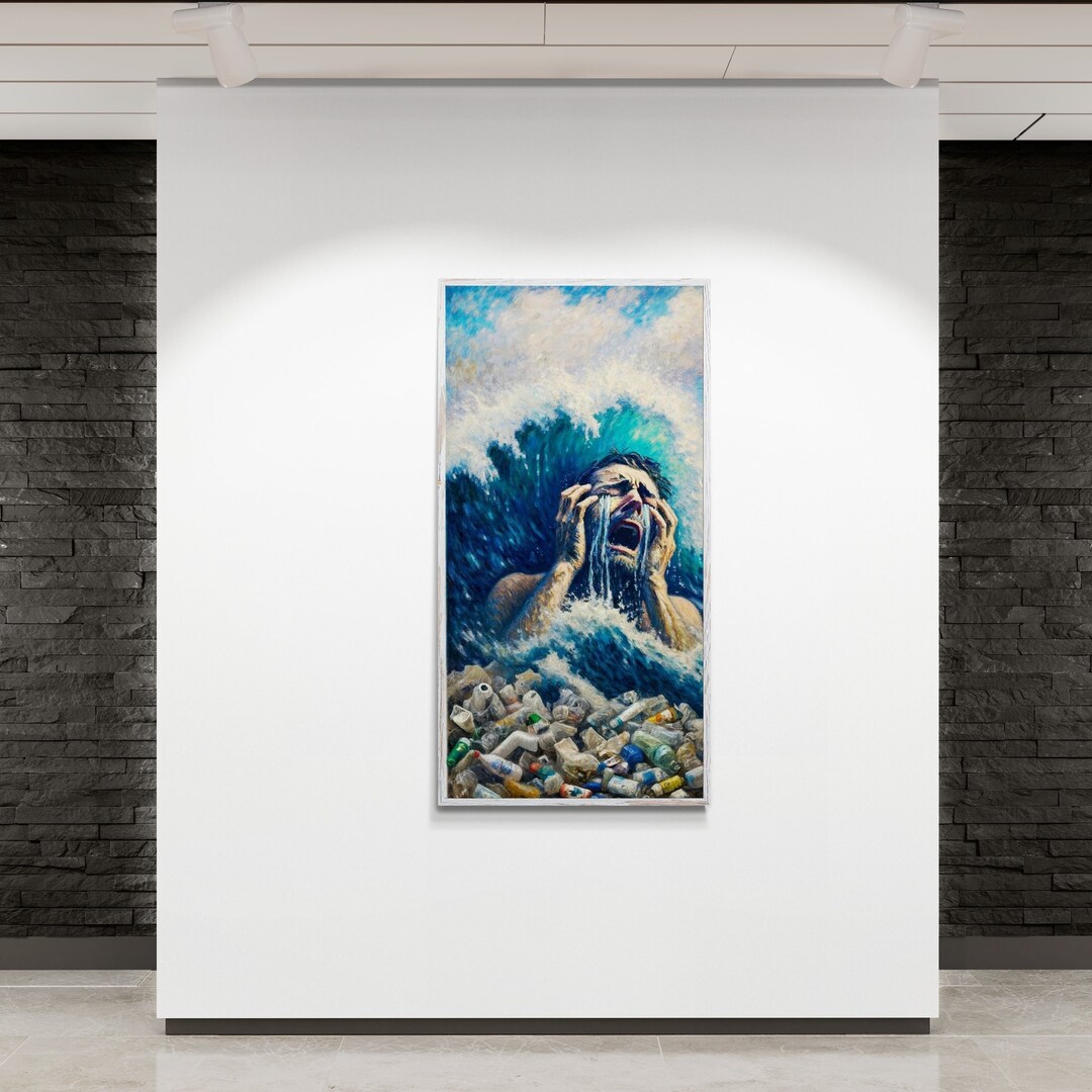 Crying Ocean Wall Art – Surreal Climate Change Artwork | Environmental ...