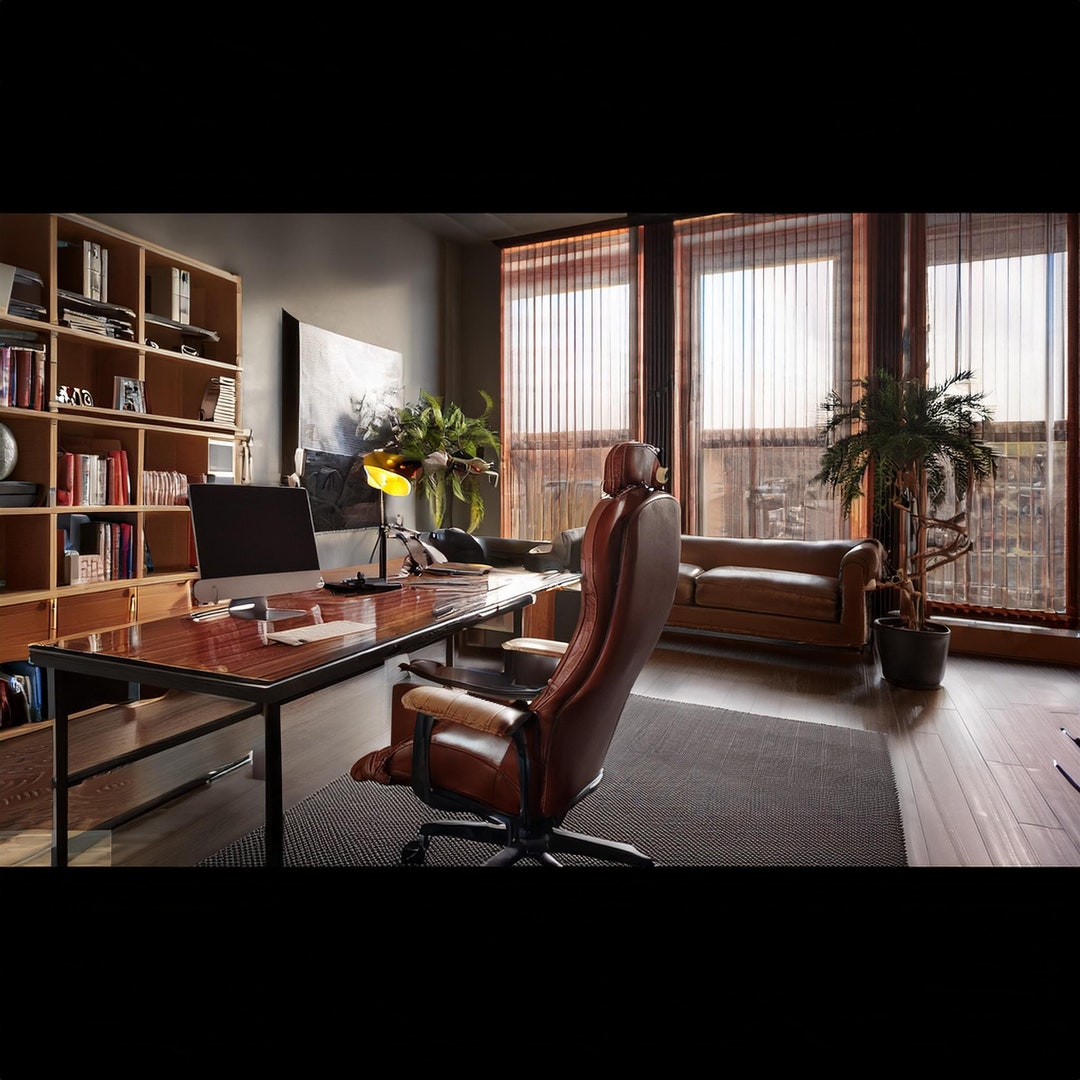 Luxury Austin Office Zoom Background: 4K Virtual Meeting Backdrop ...