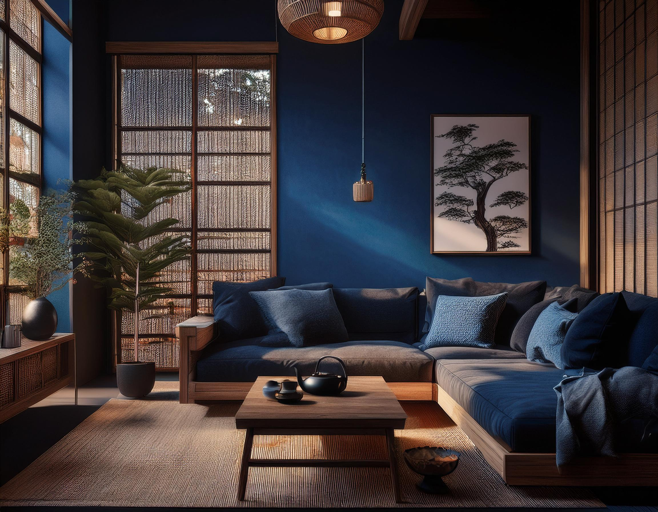 Zoom Meeting Microsoft Teams Background Japanese Minimalist Living Room ...