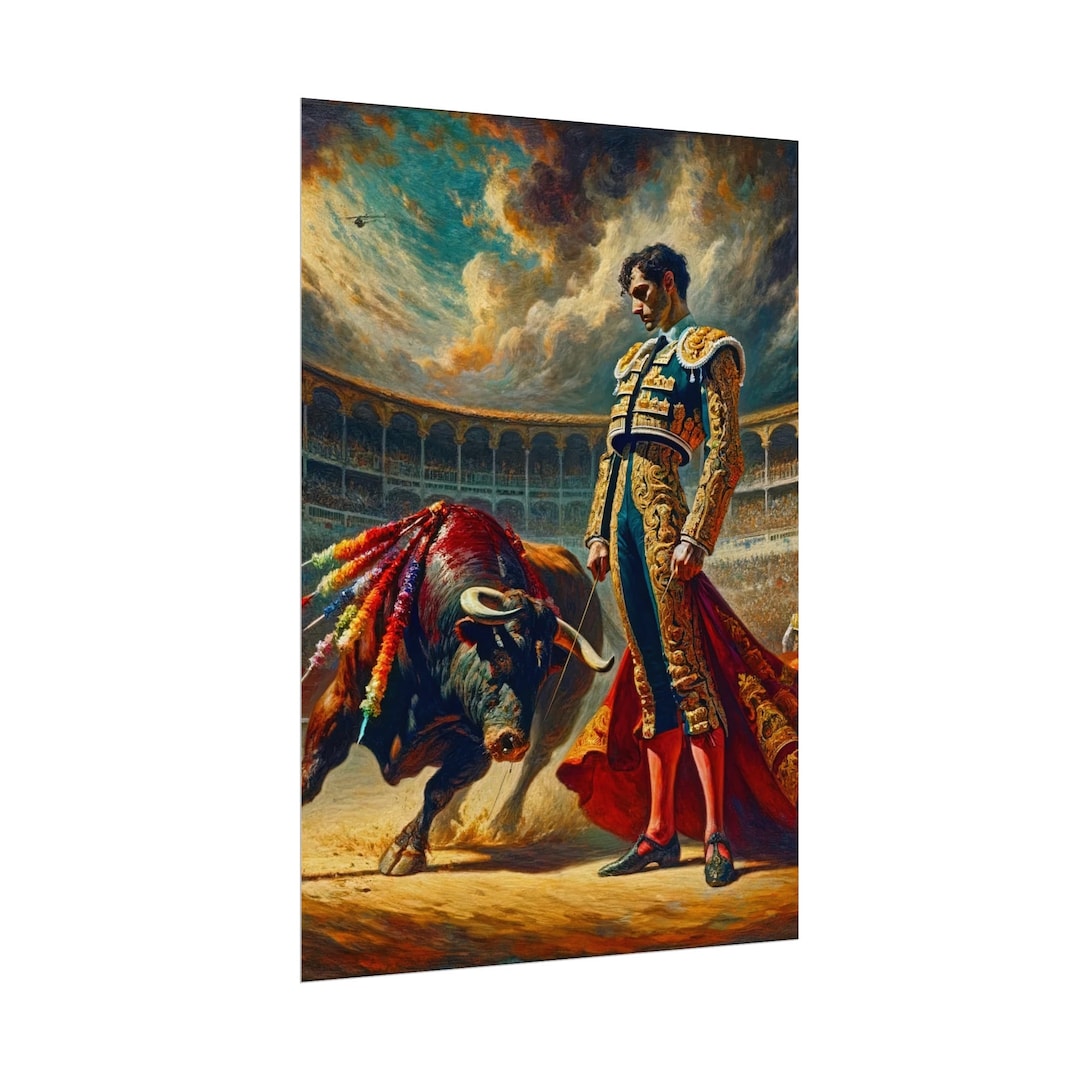 Wall Art Matador Bullfighter Poster Impressionist Art Perfect Gift ...