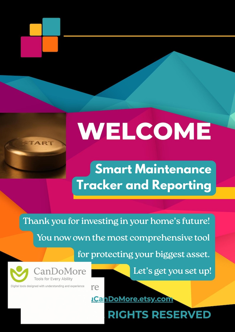 Excel Smart Tracker. Home Maintenance Spreadsheet Automation to Protect ...