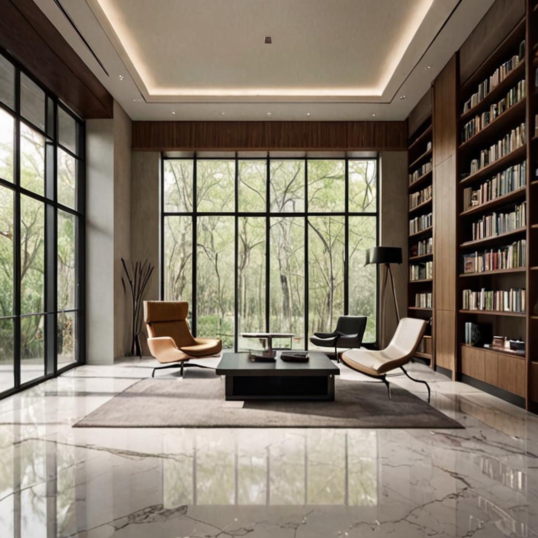 Luxury Lounge Zoom Background: Minimalist Virtual Meeting Backdrop ...