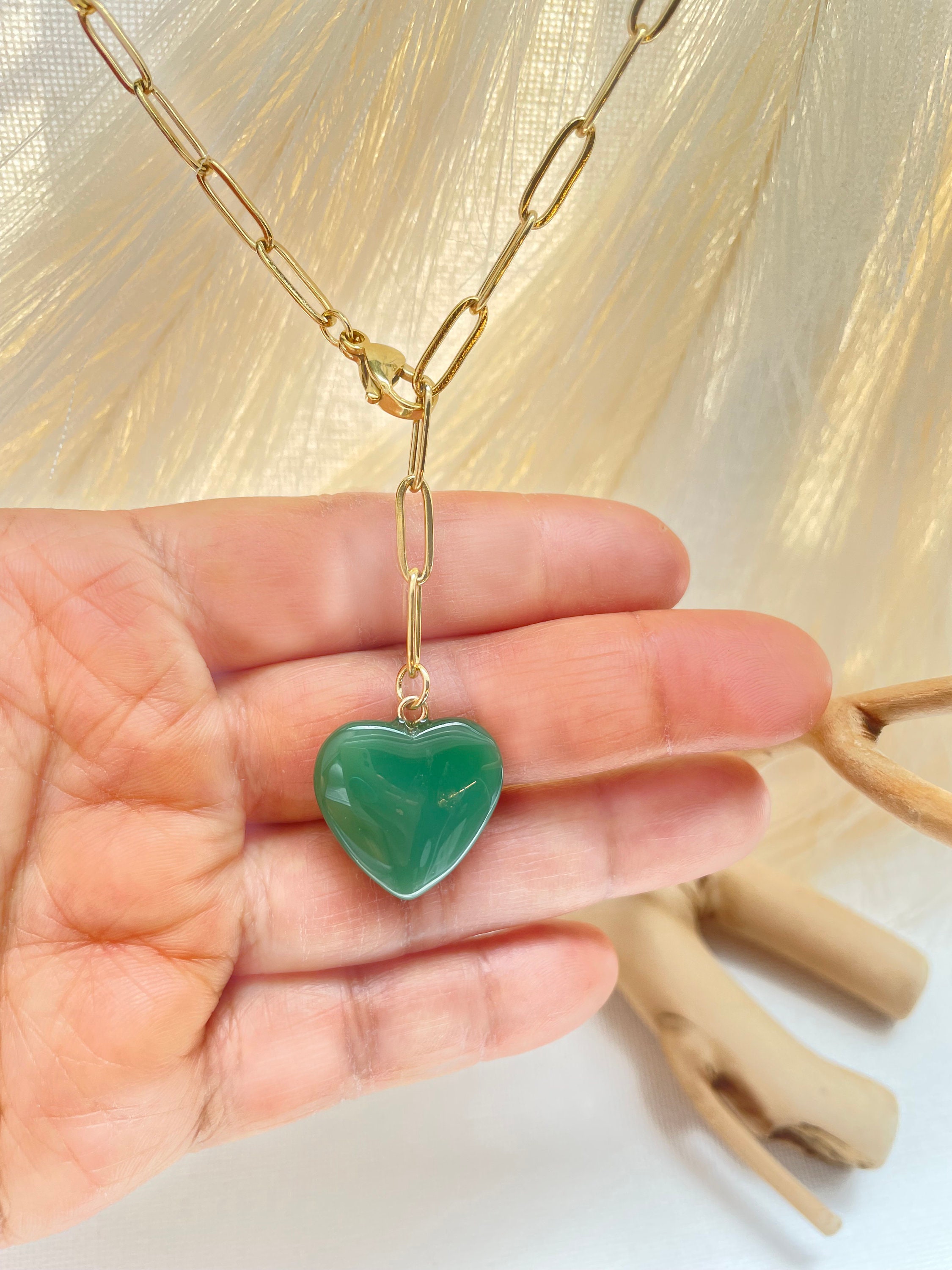 Emerald jade necklace store