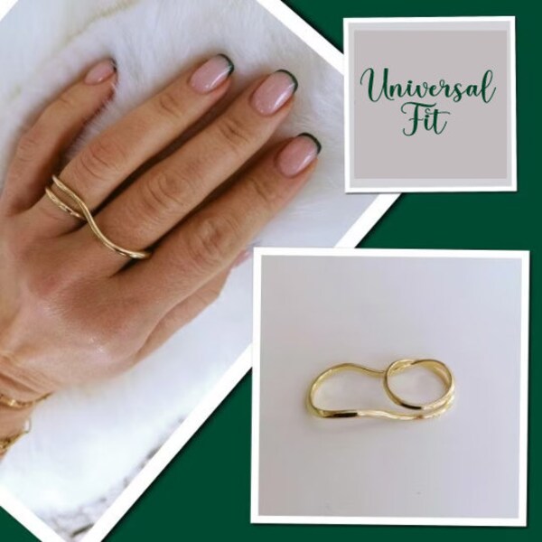 Two Finger Ring - Etsy