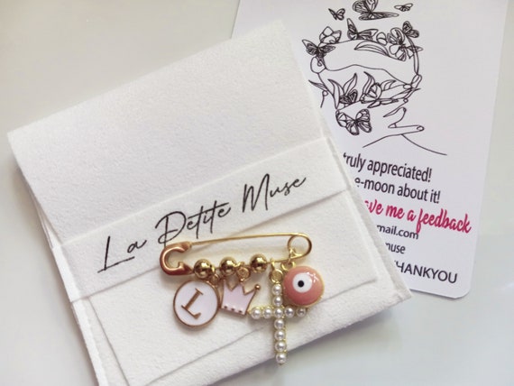 Personalized Gold Baby Pin Baby Brooch Baptism Pin - Etsy