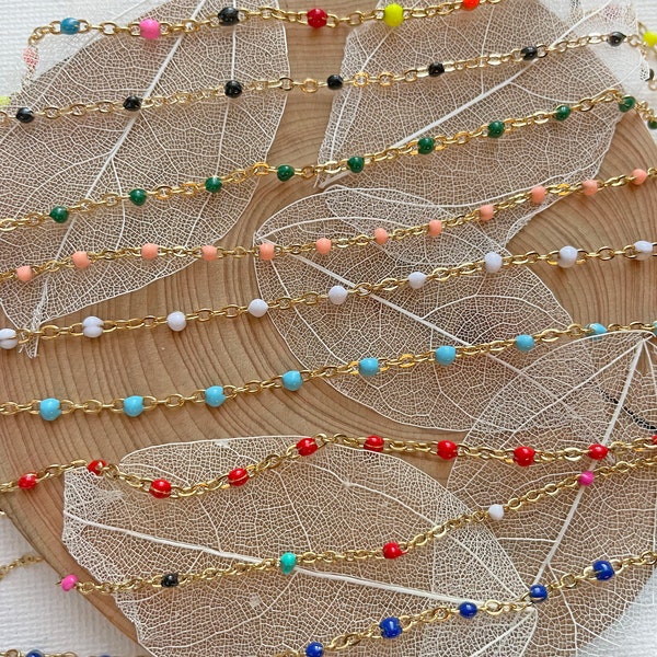 Boho Beaded Necklace - Etsy