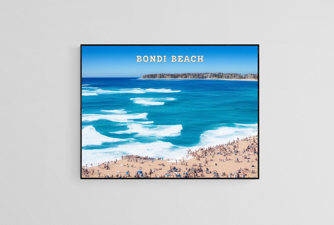Bondi Beach Art Print and Digital Download Perfect for Beach - Etsy