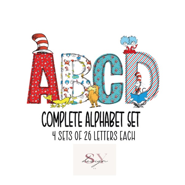 Dr Seuss Letters - Etsy