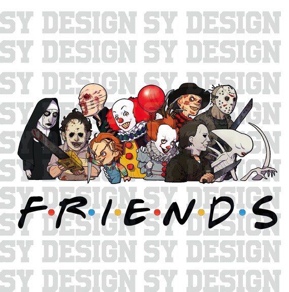 Friends Horror Halloween PNG Boys of Fall FRIENDS Squad Goals - Etsy