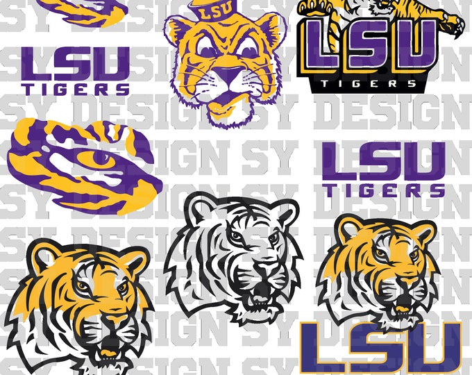 LSU Tigers Graphics Pack 2019 - Etsy