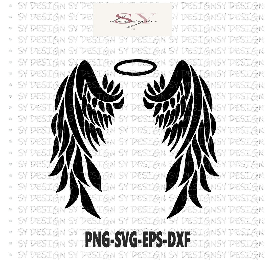 Angel Wings SVG, Wings Svg, Angel Wings Dxf, Svg, Eps Png Jpg, Instant ...