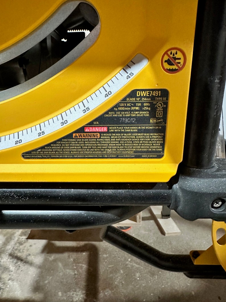Dewalt DWE7491, DWE7480 and DW745 Table Saw Zero Clearance Insert - Etsy