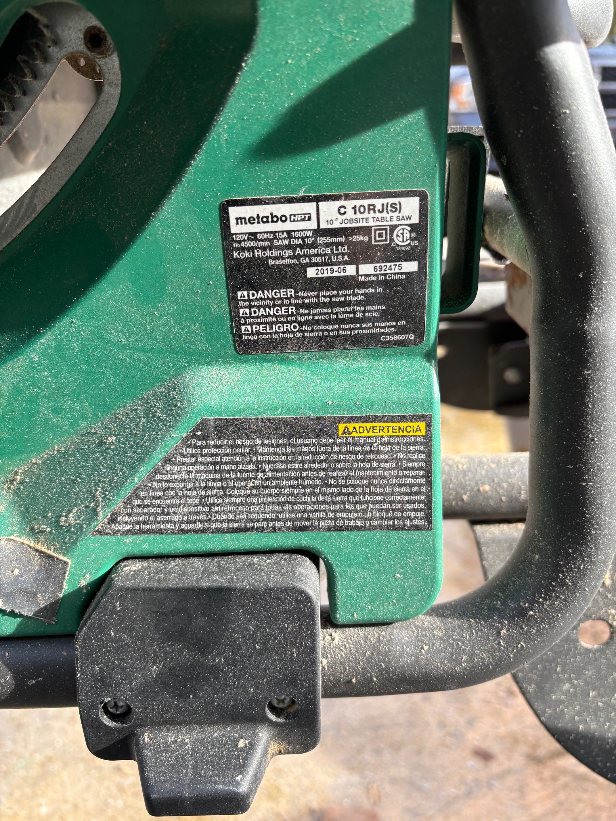 Metabo HPT C10RJS Zero Clearance Insert - Etsy