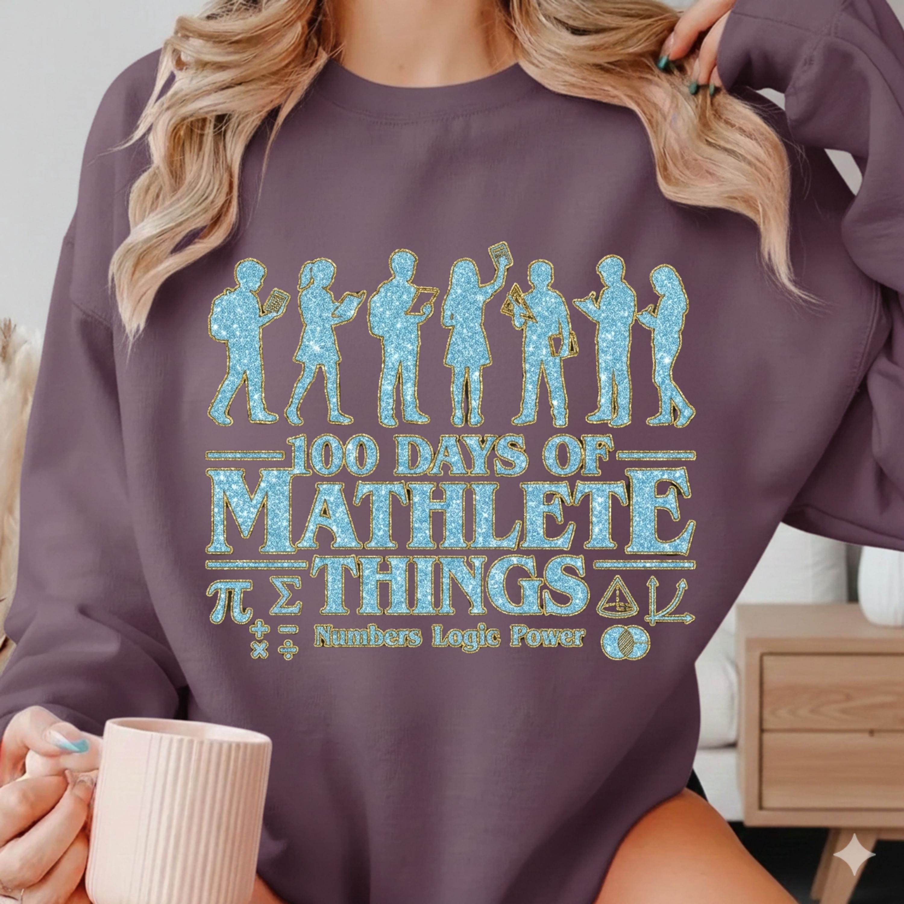 100 Days of Mathlete Things PNG | Math Teacher Gift (digital Download ...