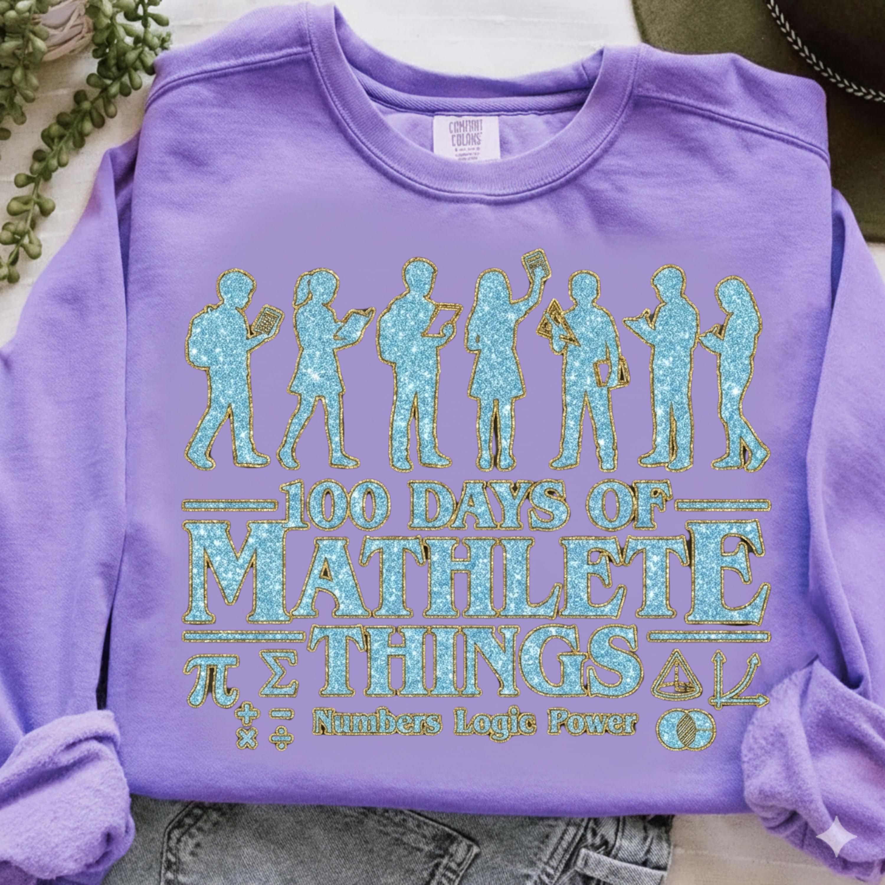 100 Days of Mathlete Things PNG | Math Teacher Gift (digital Download ...