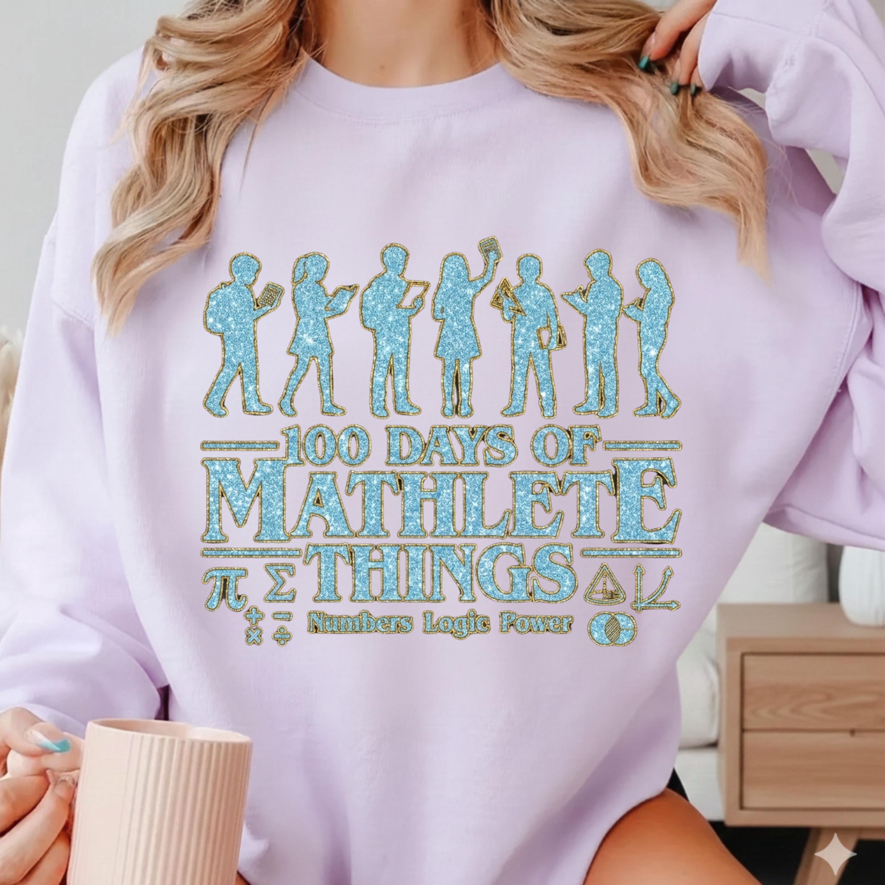 100 Days of Mathlete Things PNG | Math Teacher Gift (digital Download ...
