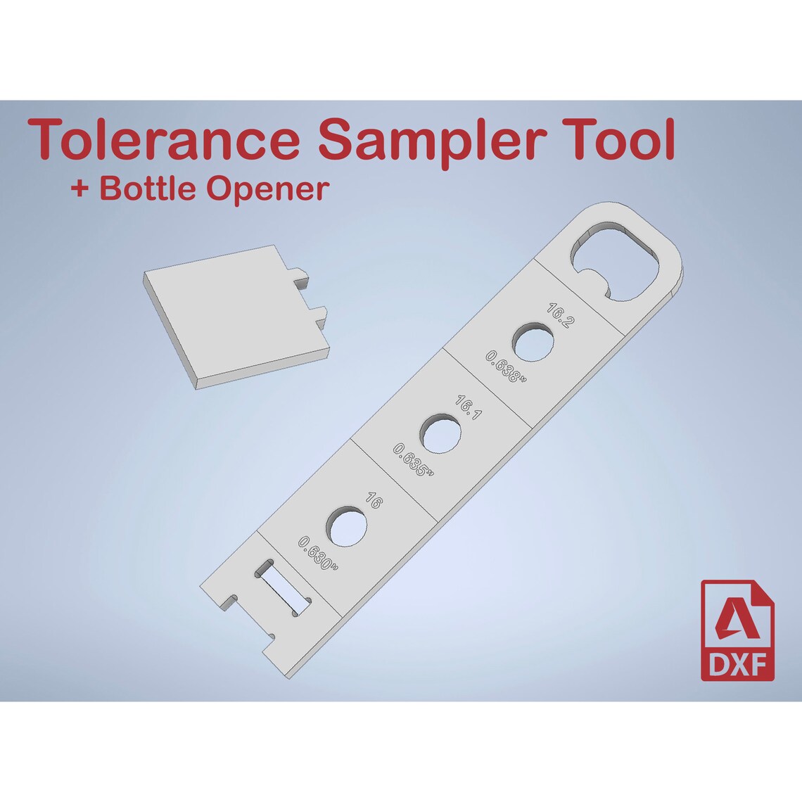 Tolerance Sampler Tool - Laser Etching DXF Files - Etsy