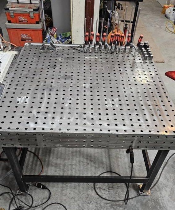 Welding Table 4 X 4 48 X 48 X 1 4 Inch Steel Accessories Imperial Fab Block Table Fixture Table Laser Cutting DXF Files Etsy UK