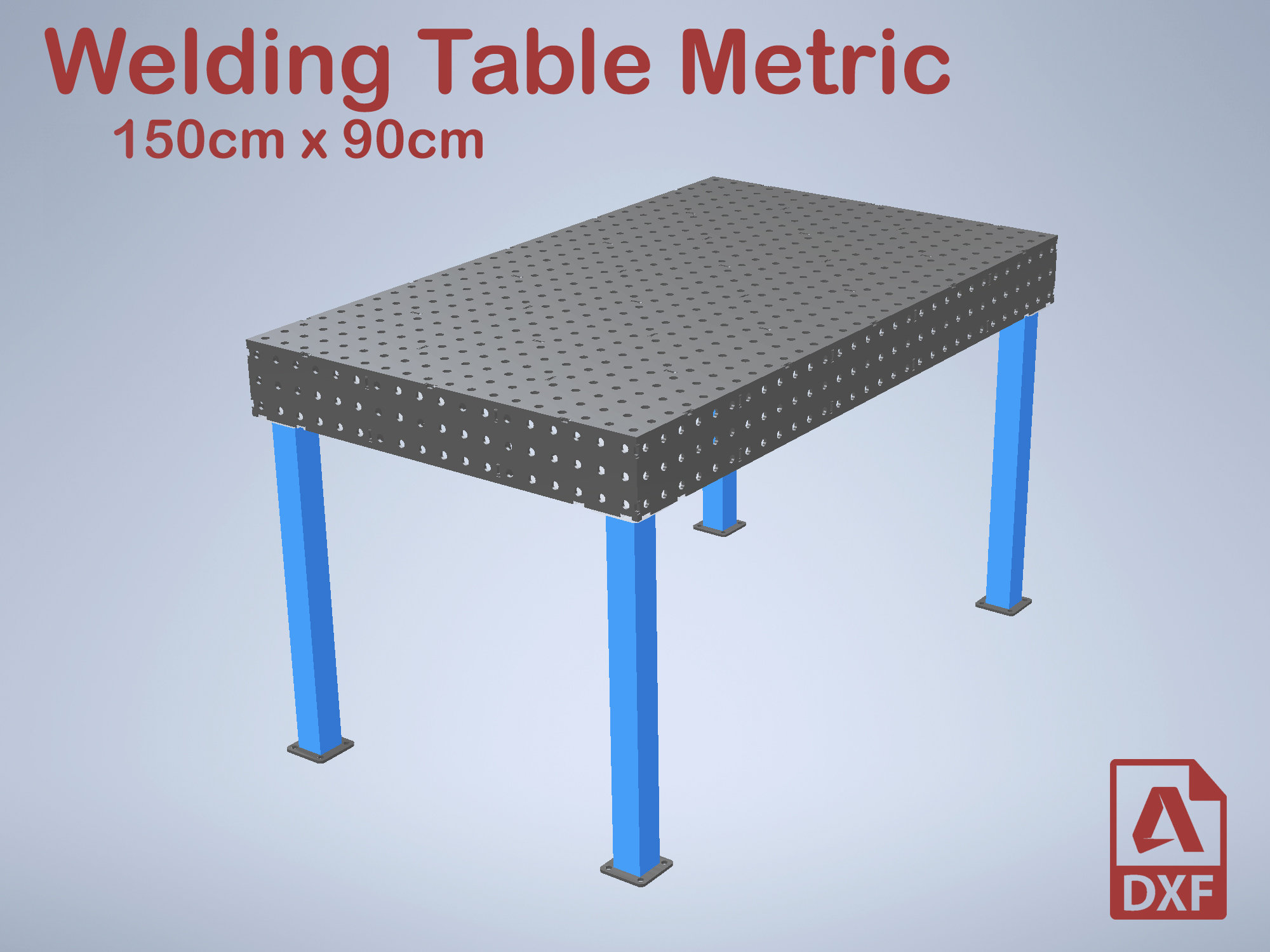 Welding Table 150 X 90 X 6mm Metric Laser Cutting DXF Files - Etsy