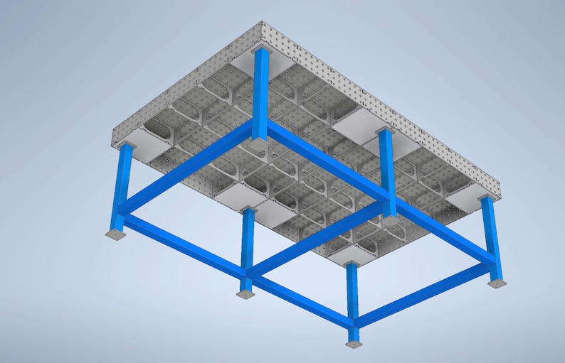 Welding Table 240 X 150 X 8mm - Metric - Laser Cutting DXF Files - Etsy