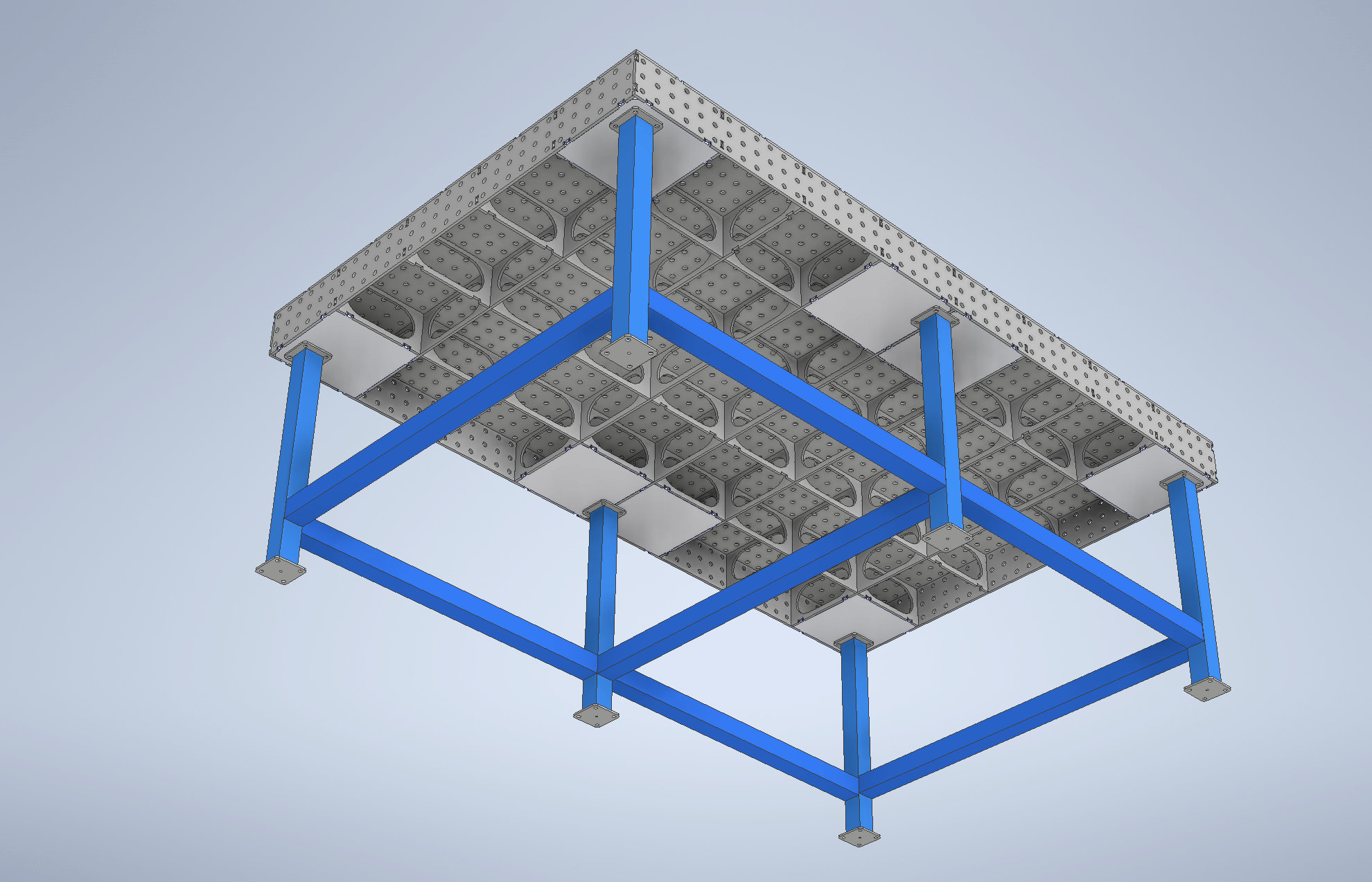 Welding Table 240 X 150 X 8mm - Metric - Laser Cutting DXF Files - Etsy