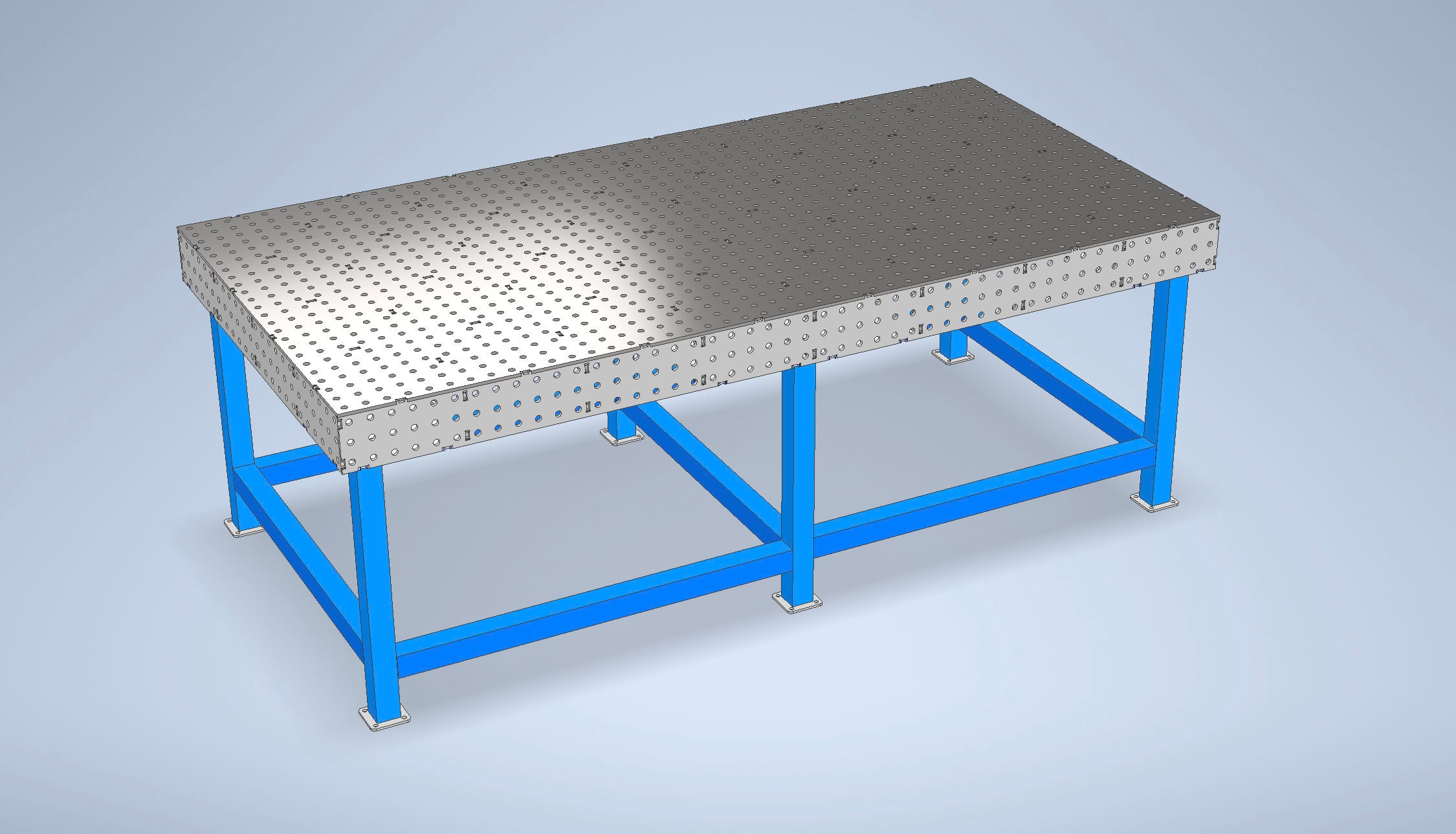 Welding Table 240 X 120 X 8mm - Metric - Laser Cutting DXF Files - Etsy