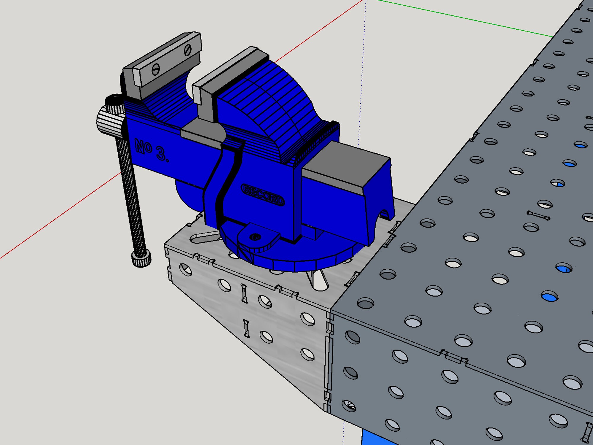 Vice Mount Metric - 30cm X 25cm X 6mm - Laser Cutting DXF File - Etsy
