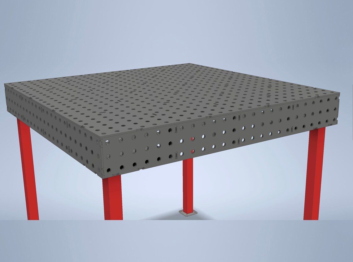 Welding Table 4 X 4 48 X 48 X 1/4 Inch Steel Imperial Fab Block Table ...