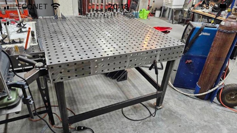 Welding Table 4 X 4 (48 X 48 X 1/4 Inch Steel) & Accessories Imperial ...