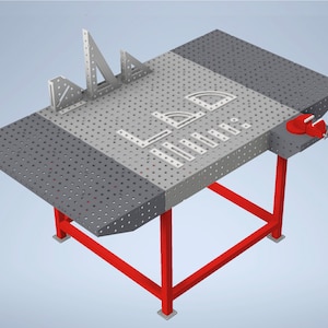 Welding Table 4 X 4 (48 X 48 X 1/4 Inch Steel) & Accessories Imperial ...