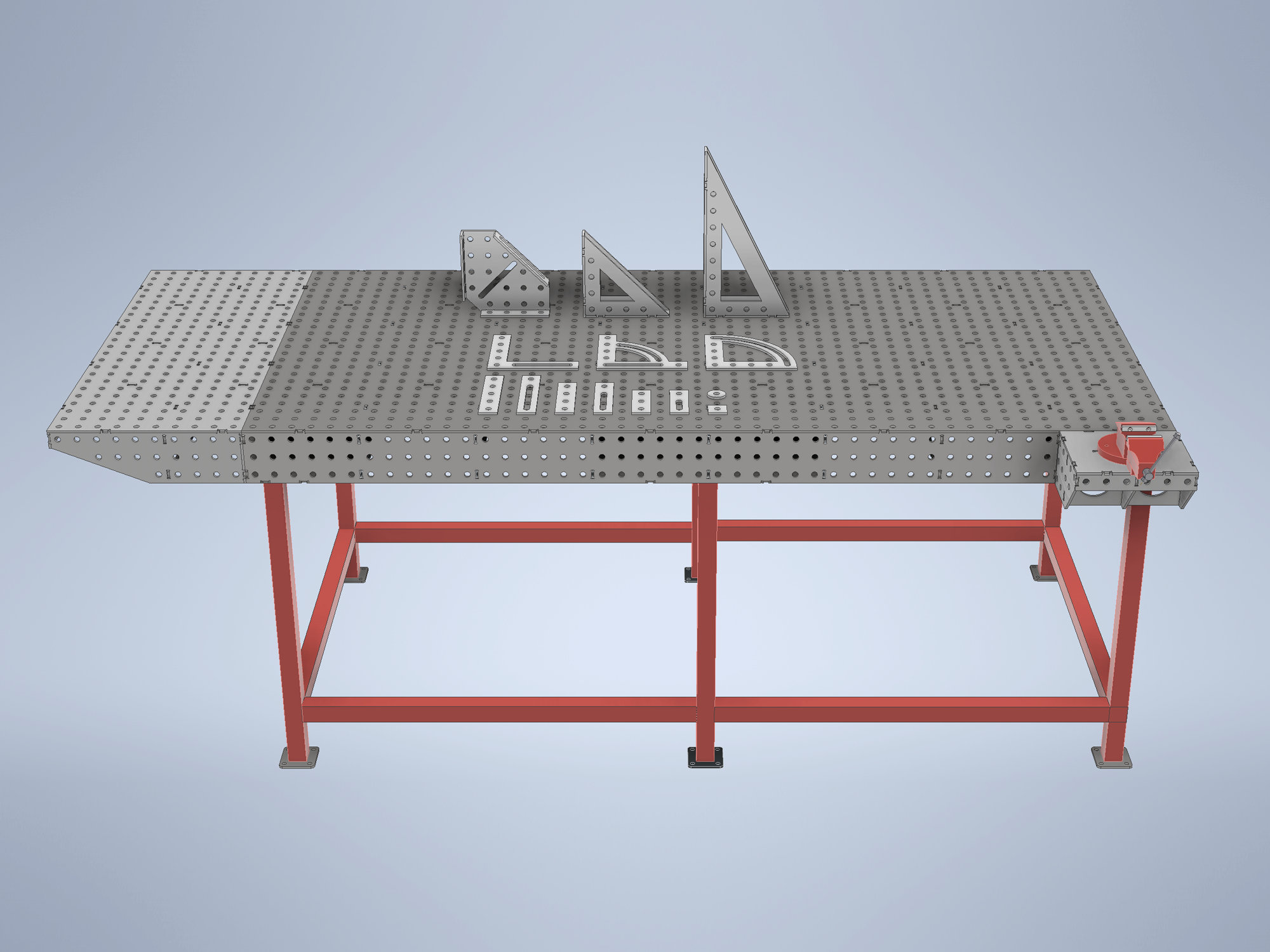 Welding Table 4 X 8 (48 X 96 X 1/4 Inch Steel) & Accessories Imperial ...