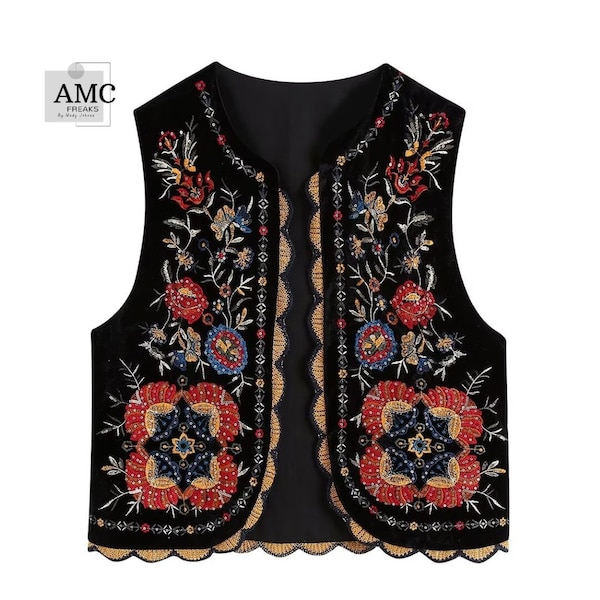 Embroidery Vest - Etsy