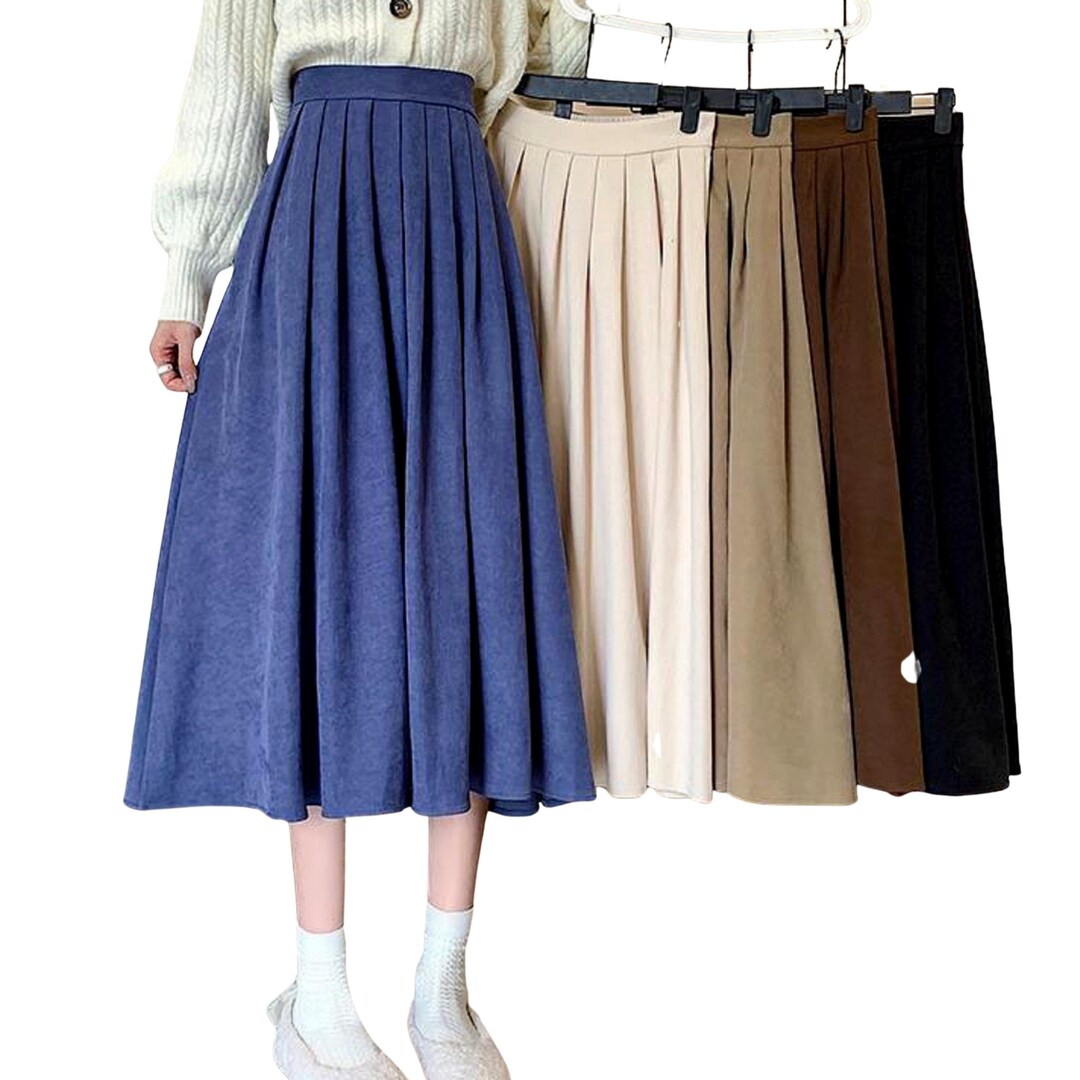 Autumn Winter Thick A-line Skirts Women Fashion High Waist - Etsy UK