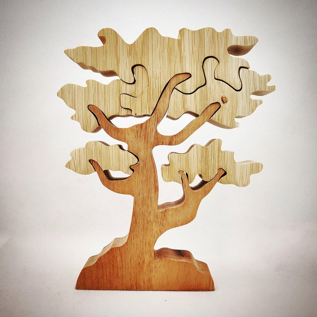 Oak Tree, Premium Handcrafted Wooden Puzzle - Etsy